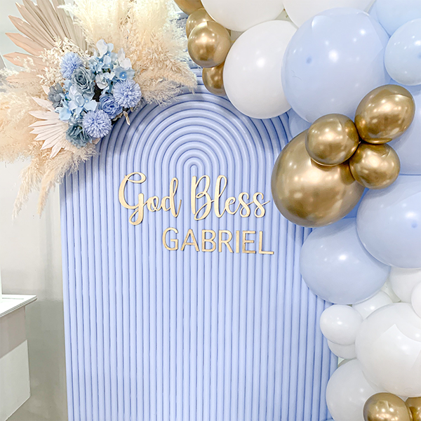 Baptism Balloon Decoration – Partybox Entertainment